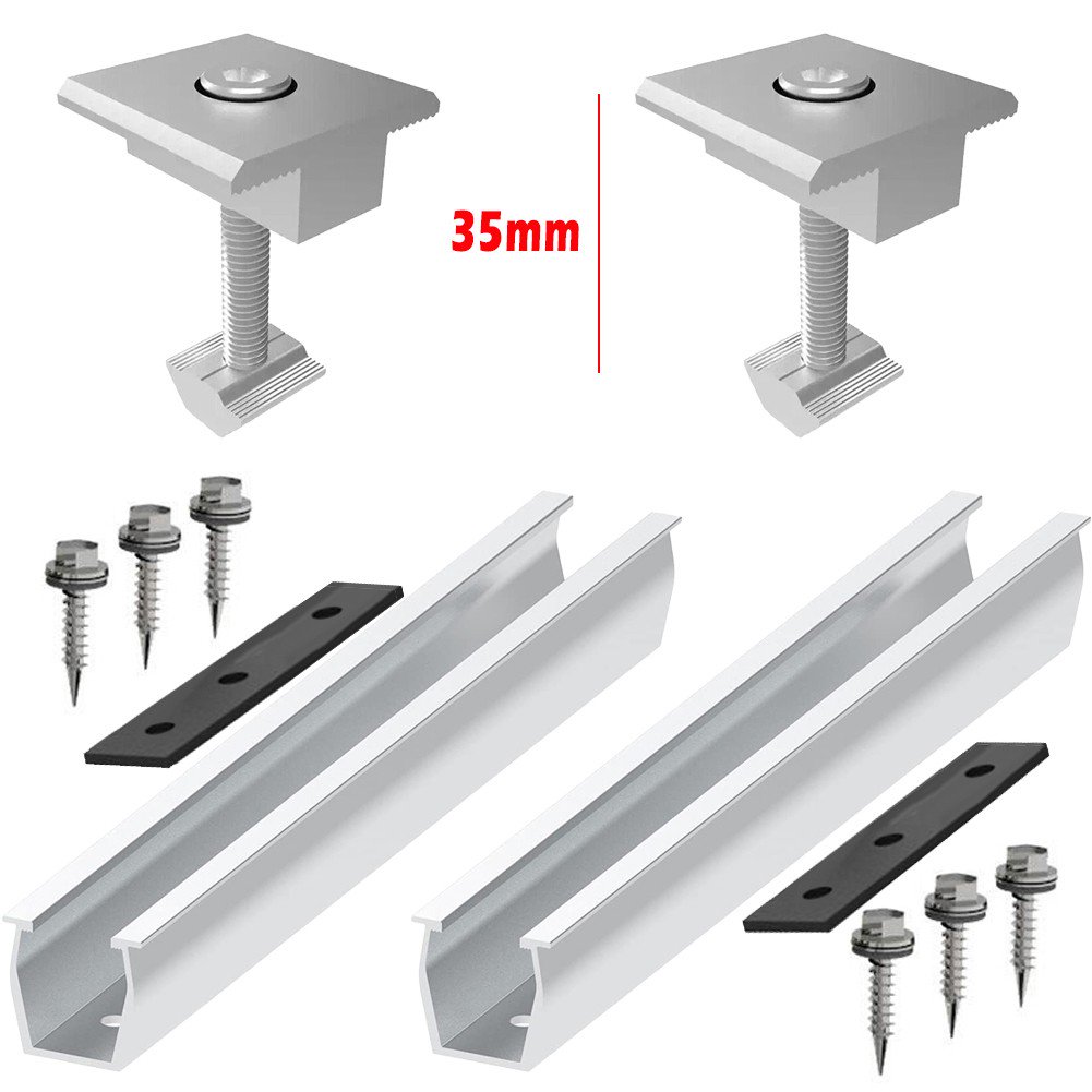 Aluminium short rails-mini rails for solar mounting - SolarMall Energy ...
